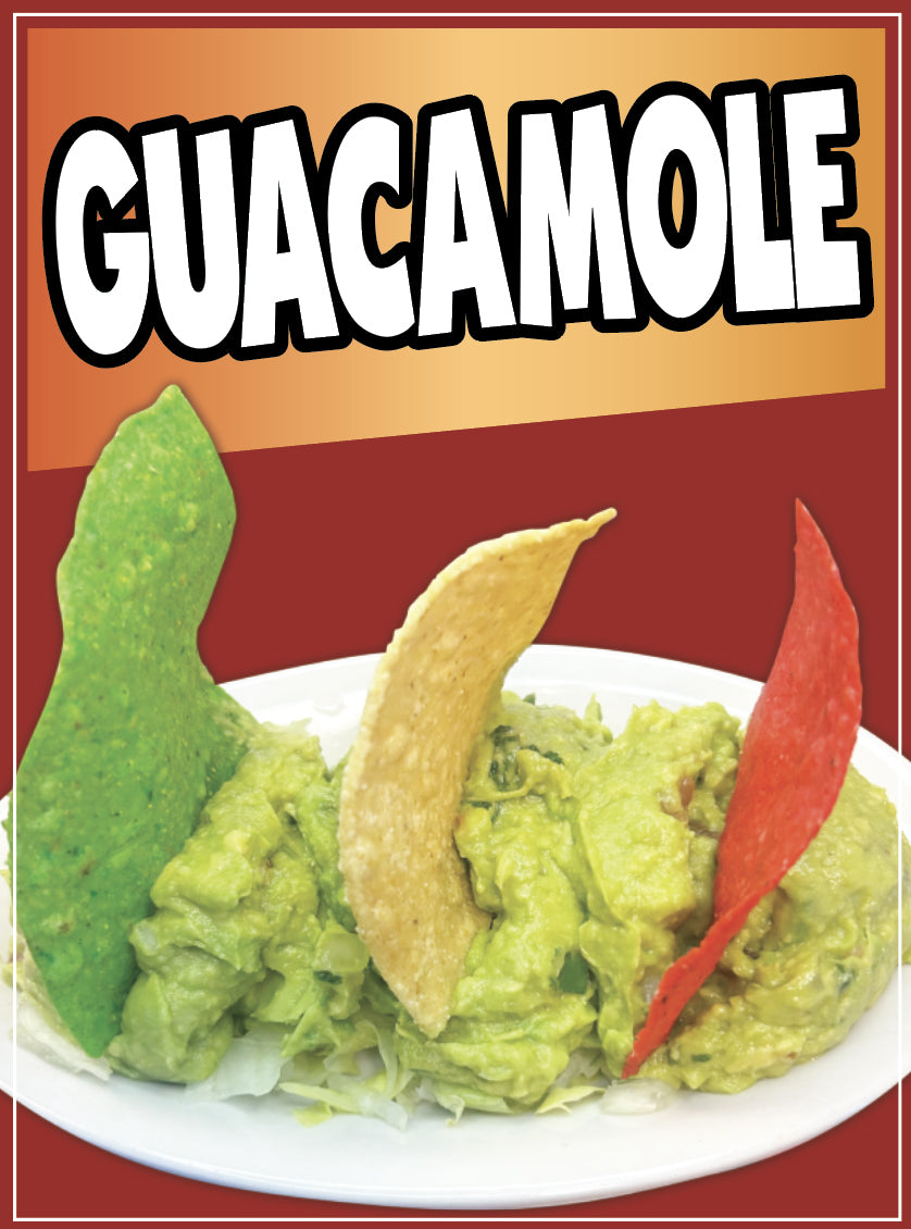 Guacamole Decal Window Sticker Mexican Food Truck Concession Vinyl Res ...