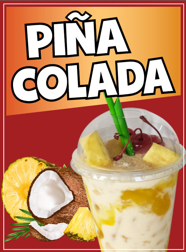 Pina Colada Sticker Window Sticker Mexican DrinkTruck Concession Vinyl ...