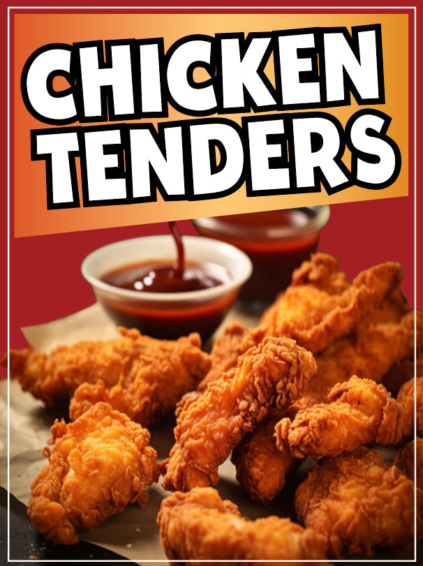 Chicken Tenders Sign Decal Window Sticker Truck Concession Vinyl Resta ...