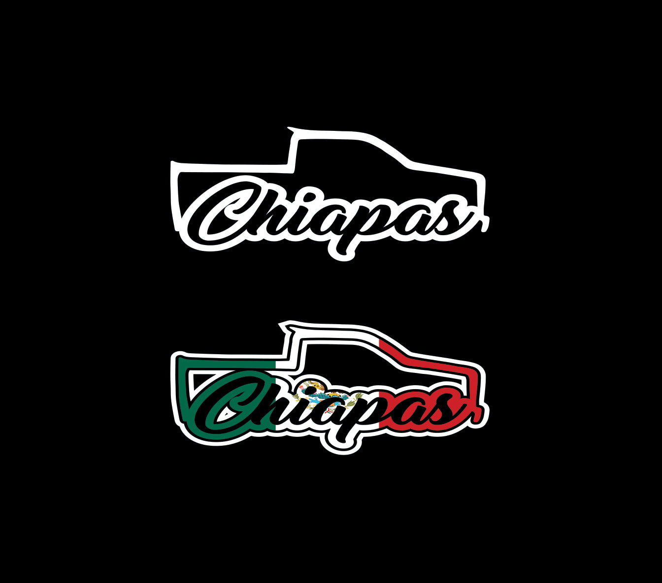 Chiapas Decal Troka Silhouette letters Decal Car Window Laptop Map Vin ...