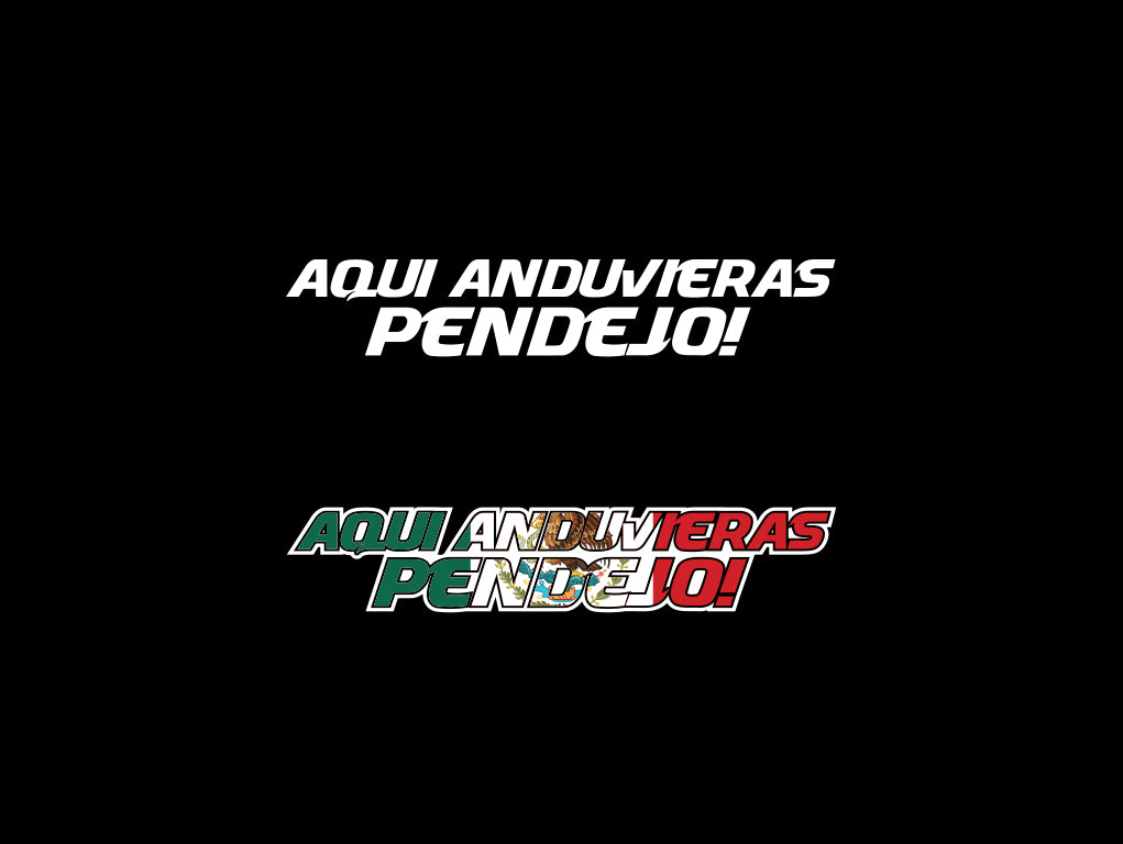 Aqui anduvieras Pendejo Decal Car Window Map Vinyl Sticker Mexico Truc ...