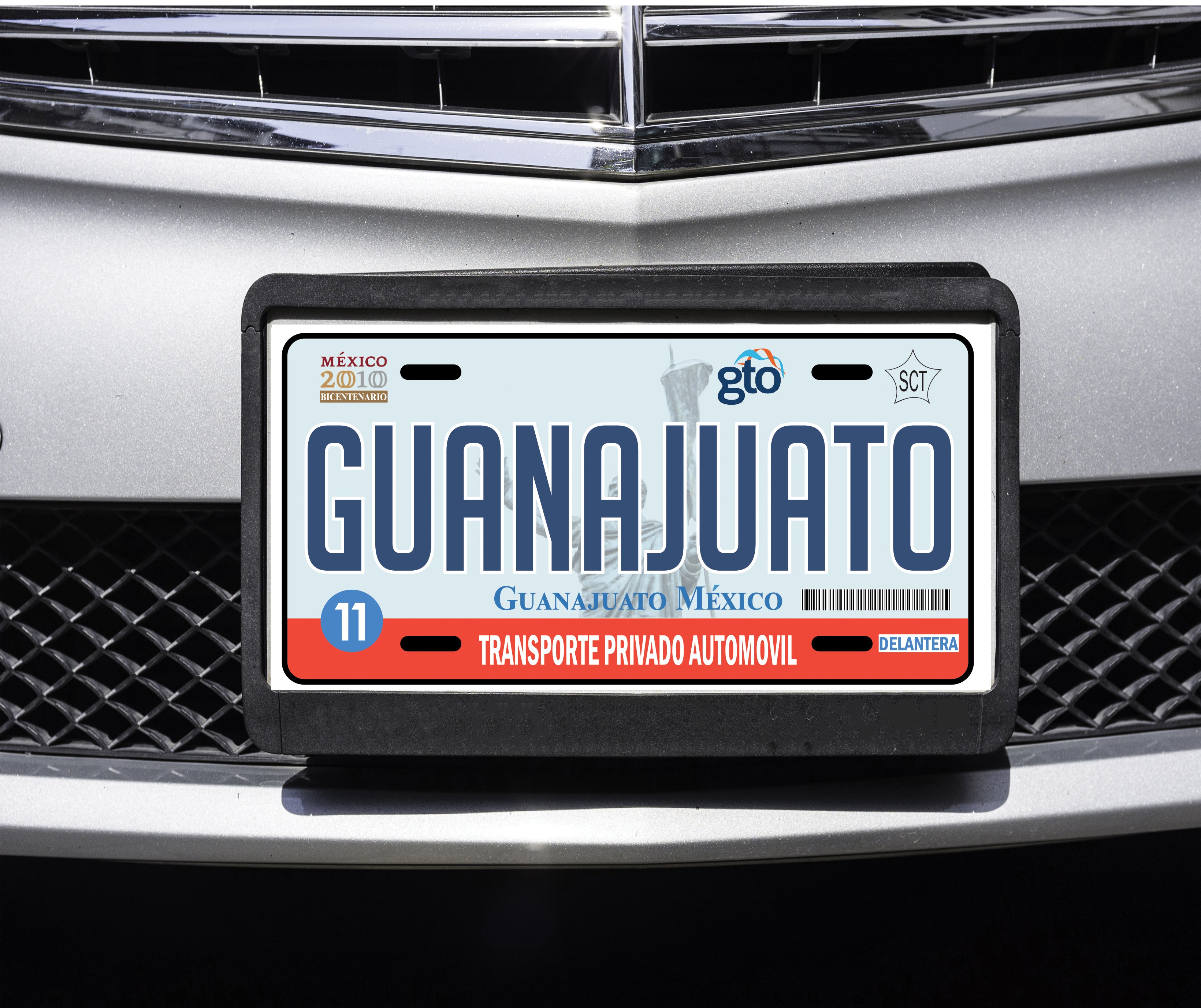 Guanajuato Mexico Car Plate Aluminum License Plate Mexican Mexico GTO ...