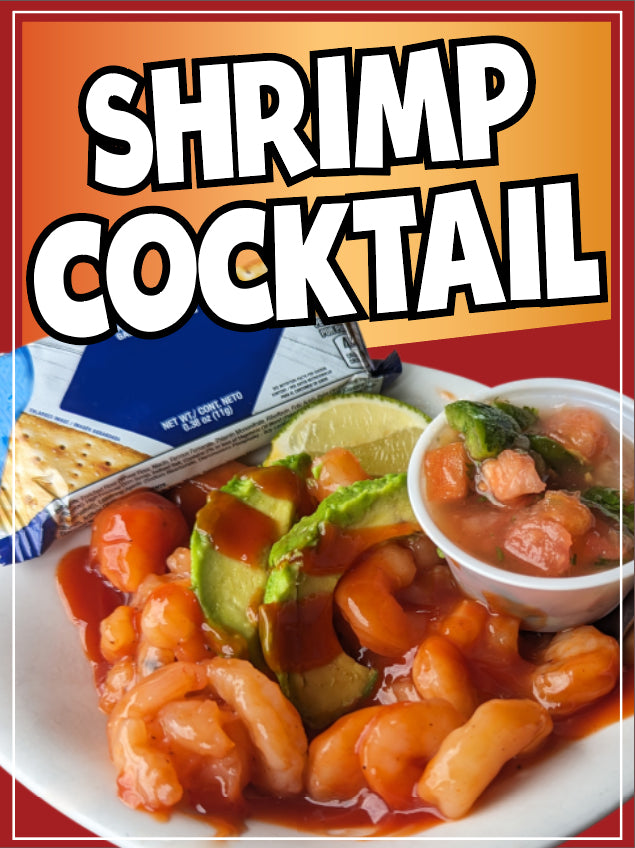 Shrimp Cocktail Sticker Window Sticker Seafood Truck Concession Vinyl ...