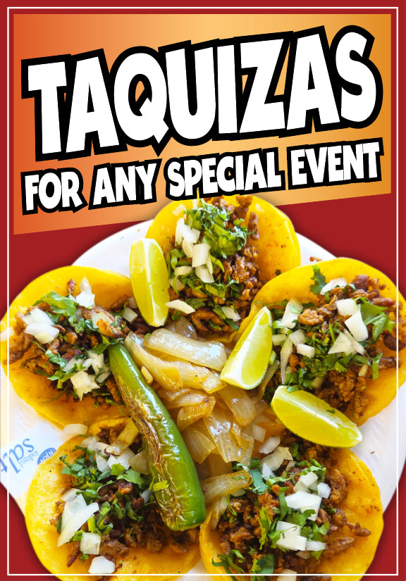 Taquizas For Any Special Event Sticker Window Decal Truck Concession V ...
