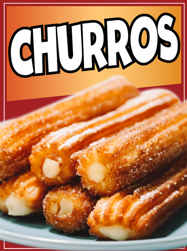 Churros Decal Window Sticker Mexican Food Truck Concession Vinyl Resta ...