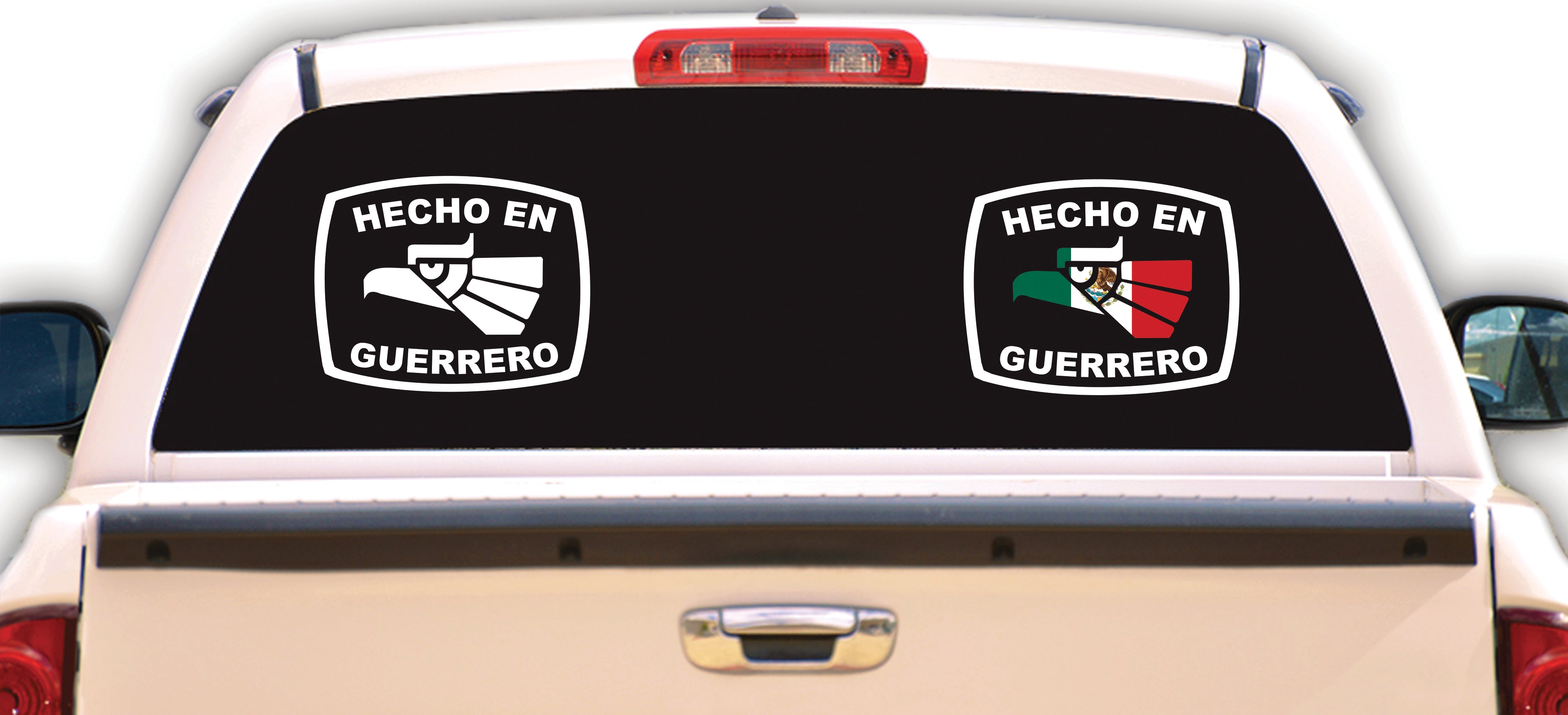 Hecho en Guerrero letters Decal Car Window Laptop Flag Vinyl Sticker M ...