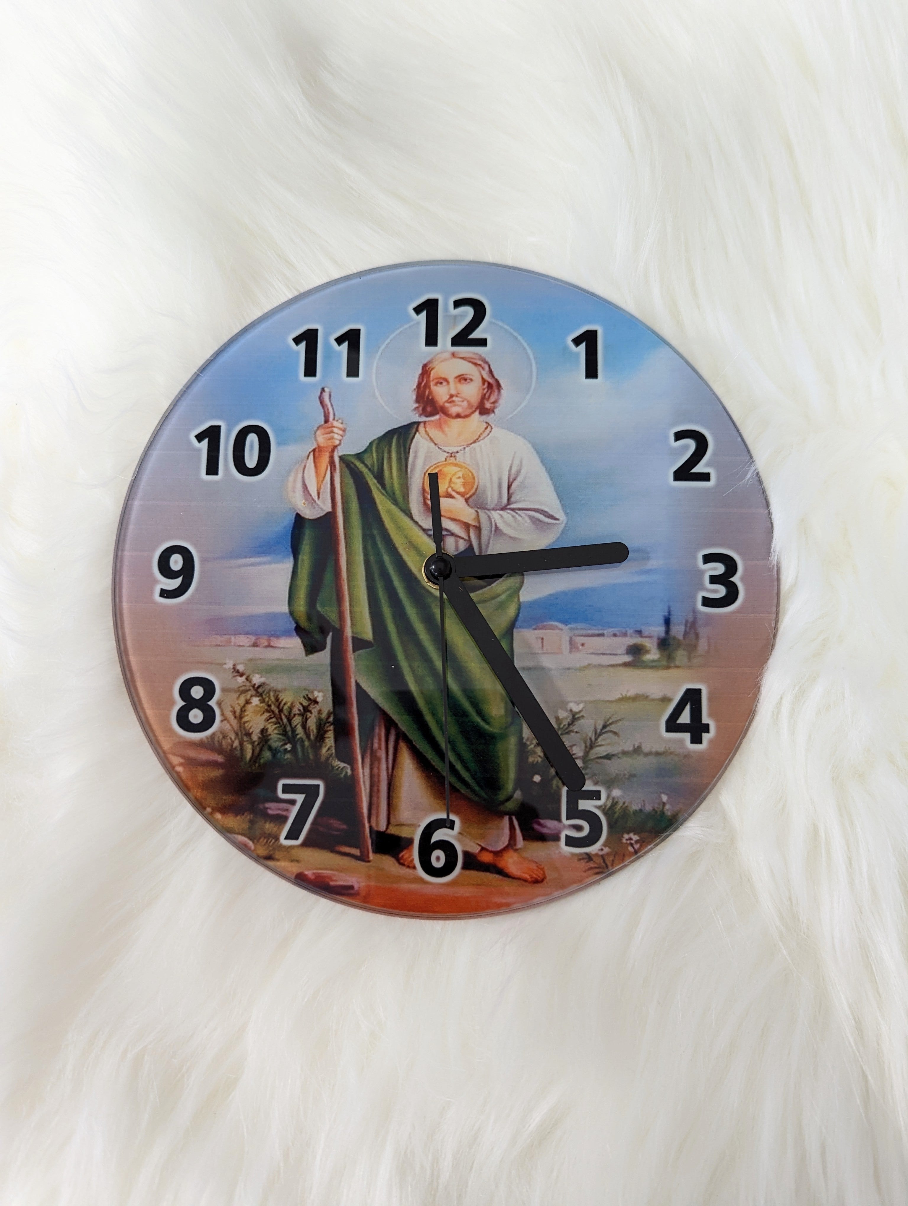 St Jude Wall Clock | San Judas Clock | Religious | Catholic wall clock ...