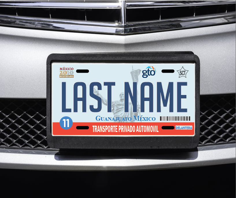 Guanajuato Car Plate aluminum License Plate Mex GTO Mexico State CUSTO ...