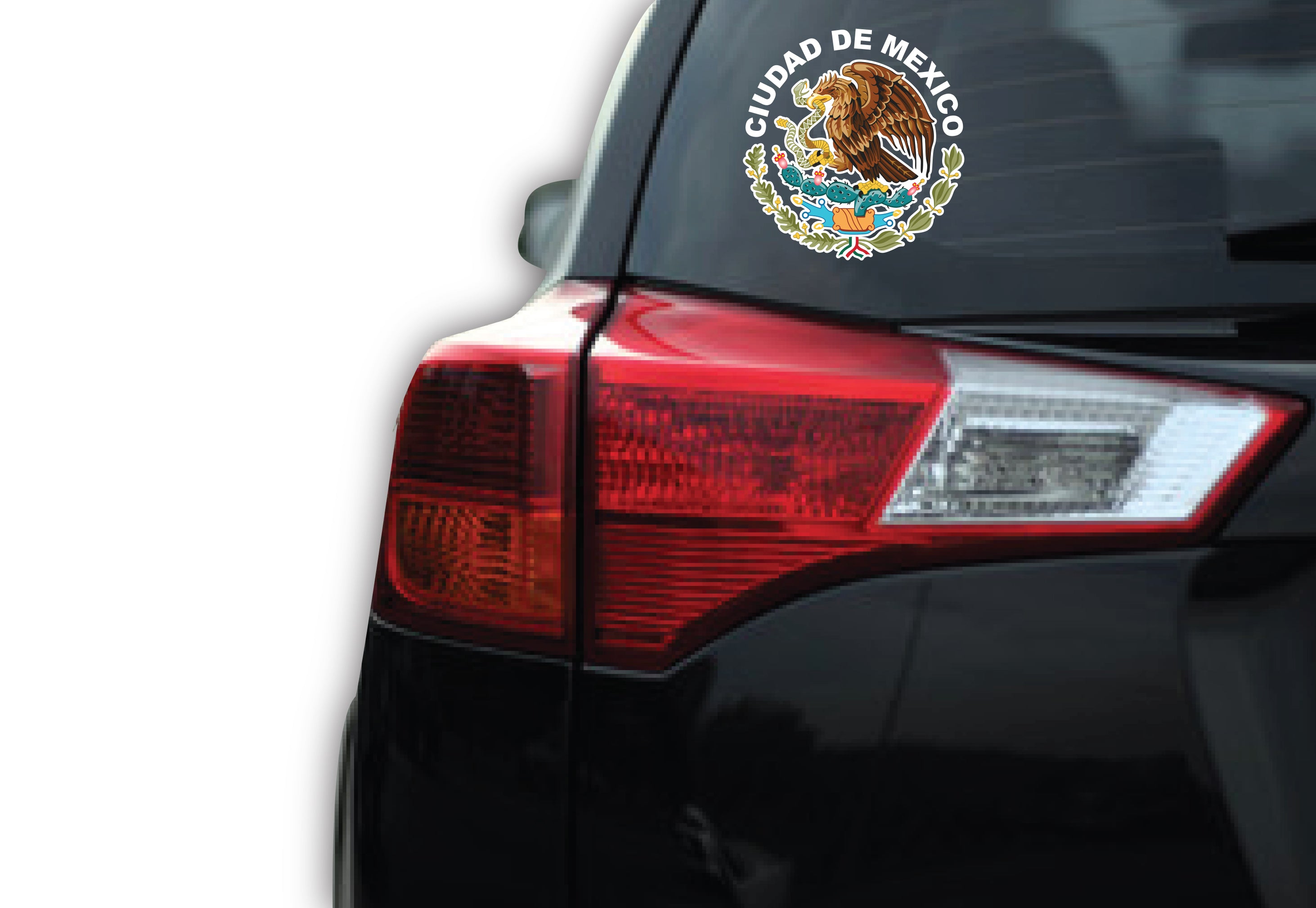 Escudo Mexican Flag Decal Cd de Mexico Car Window Laptop Vinyl Sticker ...