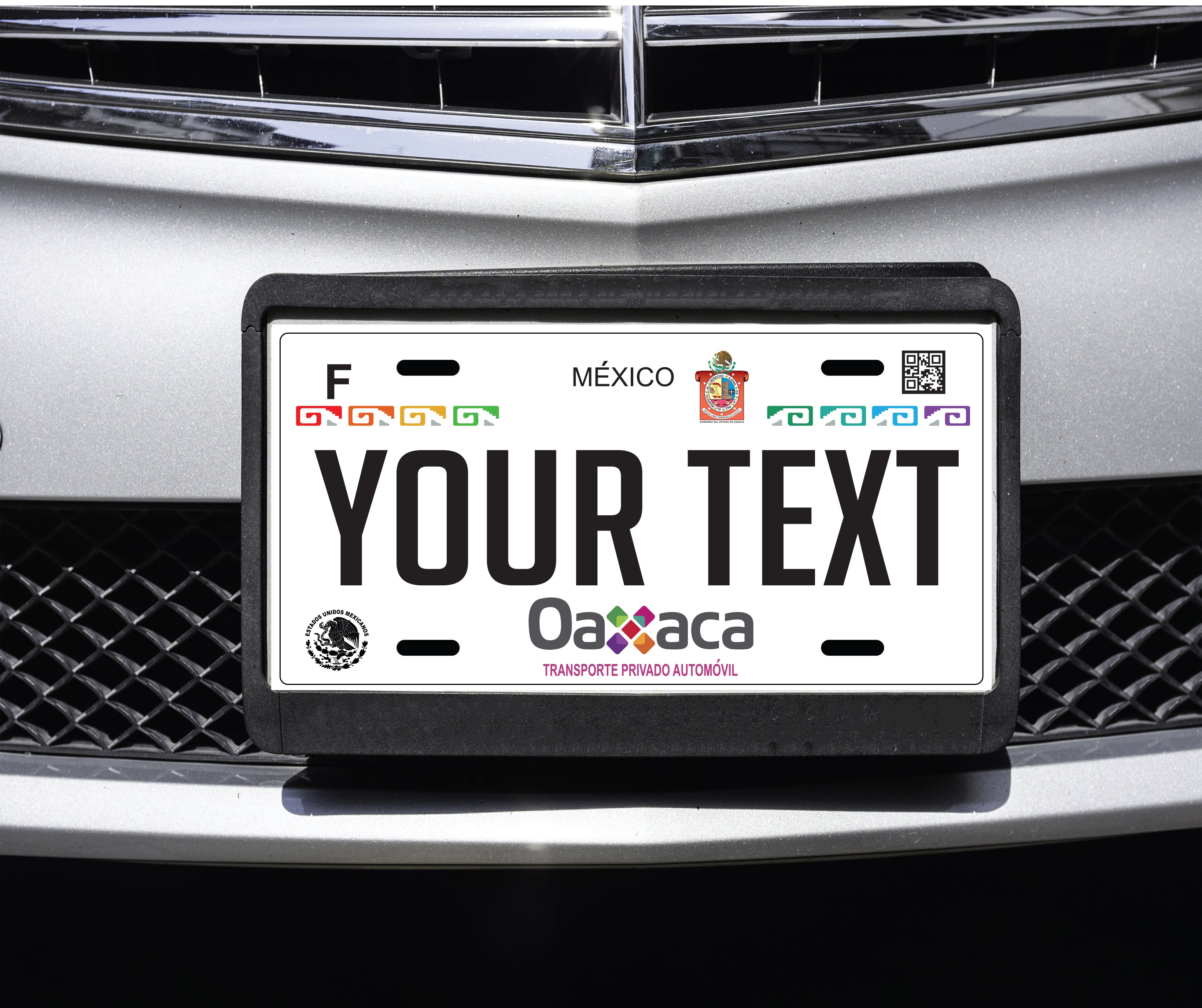 Oaxaca Car Plate aluminum License Plate Mex OAX Mexico State CUSTOMIZE ...