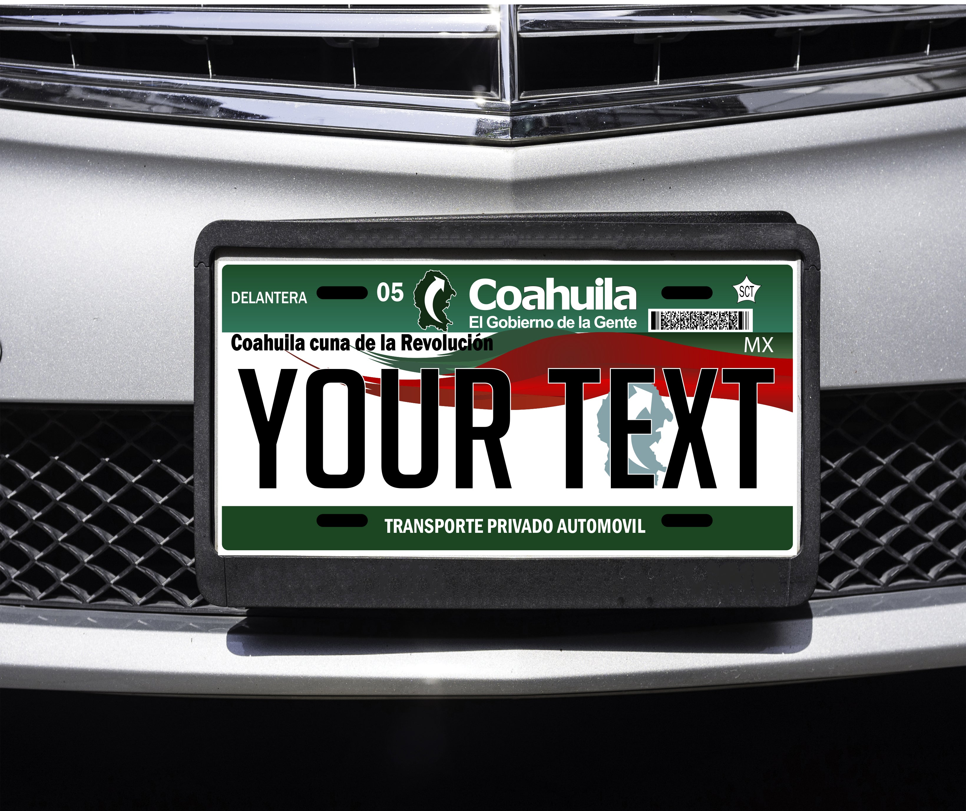 Coahuila Car Plate aluminum License Plate Mex COAH Mexico State CUSTOM ...