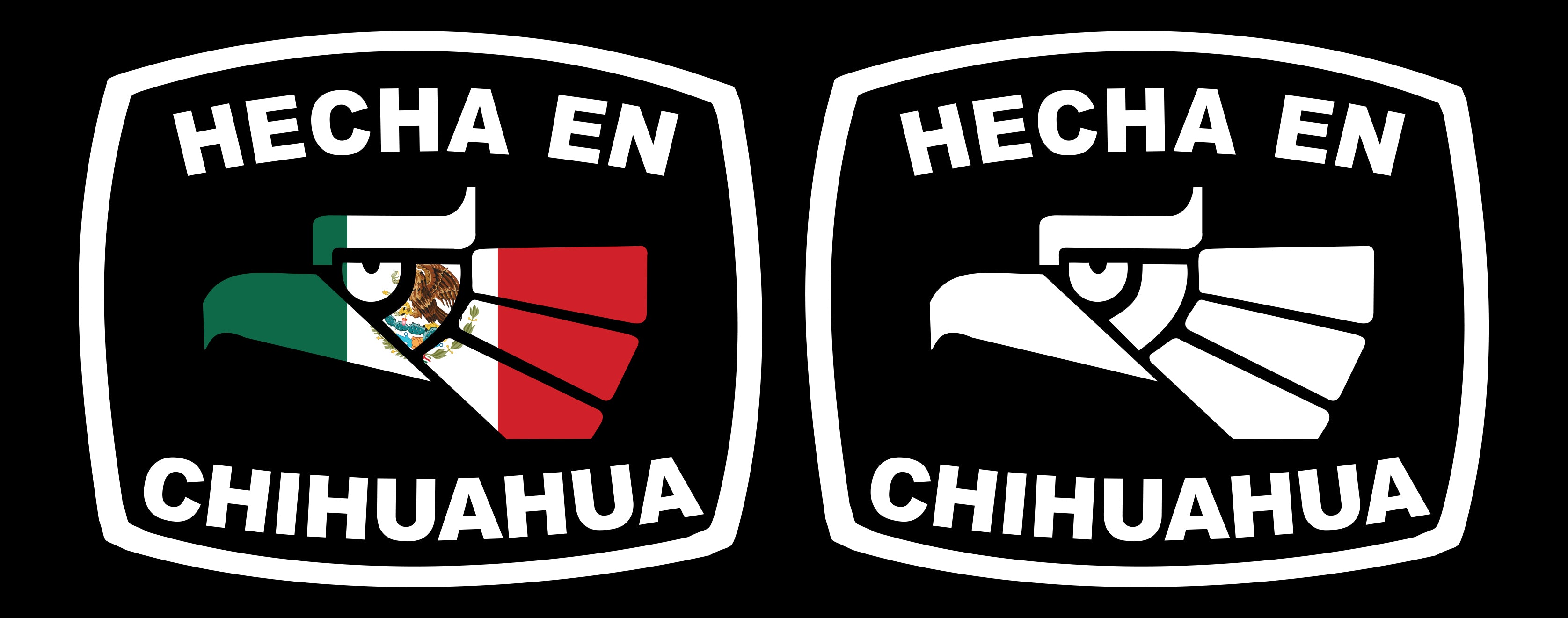 Hecha en Chihuahua letters Decal Car Window Laptop Flag Vinyl Sticker ...