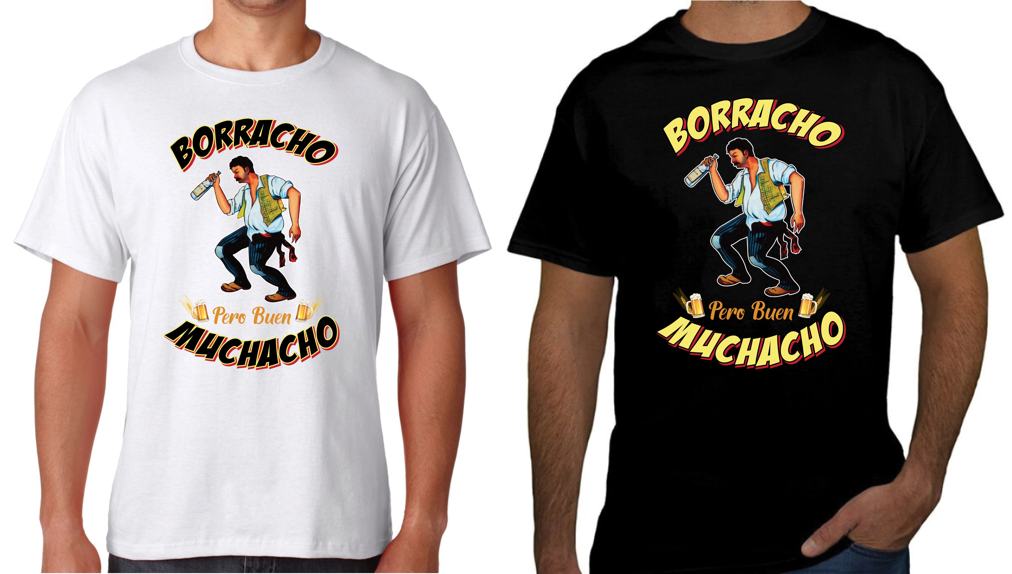 Borracho pero Buen Muchacho TSHIRT / RAGLAN Mexican Loteria Drunk Beer ...